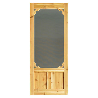 Screen Door Cedar Woodland2 80"x32" - Rustic - Screen Doors - by In and ...
