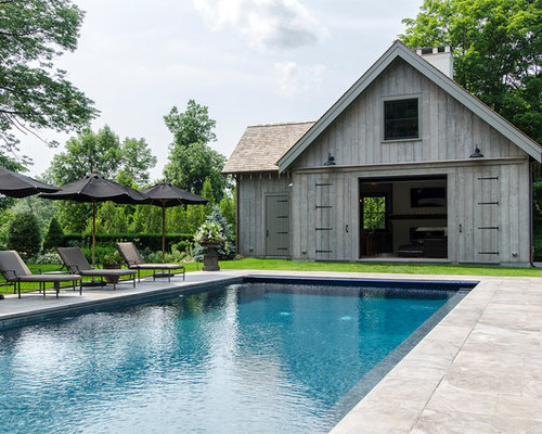 Farmhouse Pool Design Ideas, Remodels & Photos