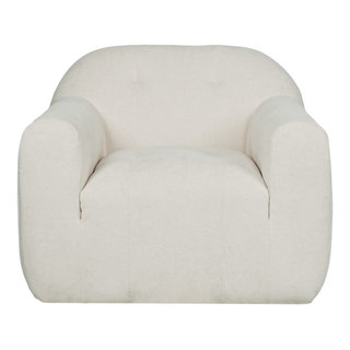 GDF Studio Modern Fabric Club Chair, Single - Transitional - Armchairs ...