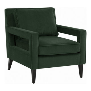 Luna Emerald Green Accent Chair - Midcentury - Armchairs And Accent ...