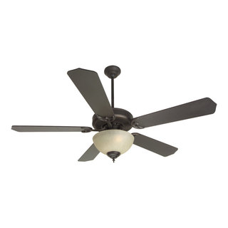 Unipack Indoor Ceiling Fan With Five 52" Contractor'S Design Oiled ...