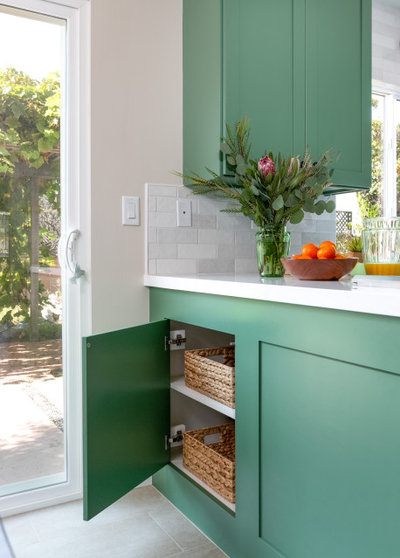 Kitchen of the Week: Inviting Green Cabinets and Improved Storage