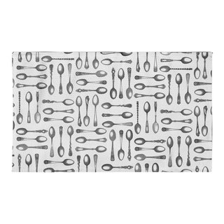 Gray Spoons Area Rug, 36x1x60 - Contemporary - Area Rugs - by Designs ...