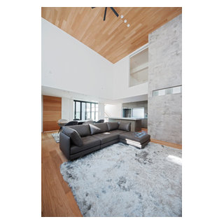 ダイナミックな吹き抜けのあるLDK - Modern - Living Room - Tokyo - by 株式会社テラジマアーキテクツ ...