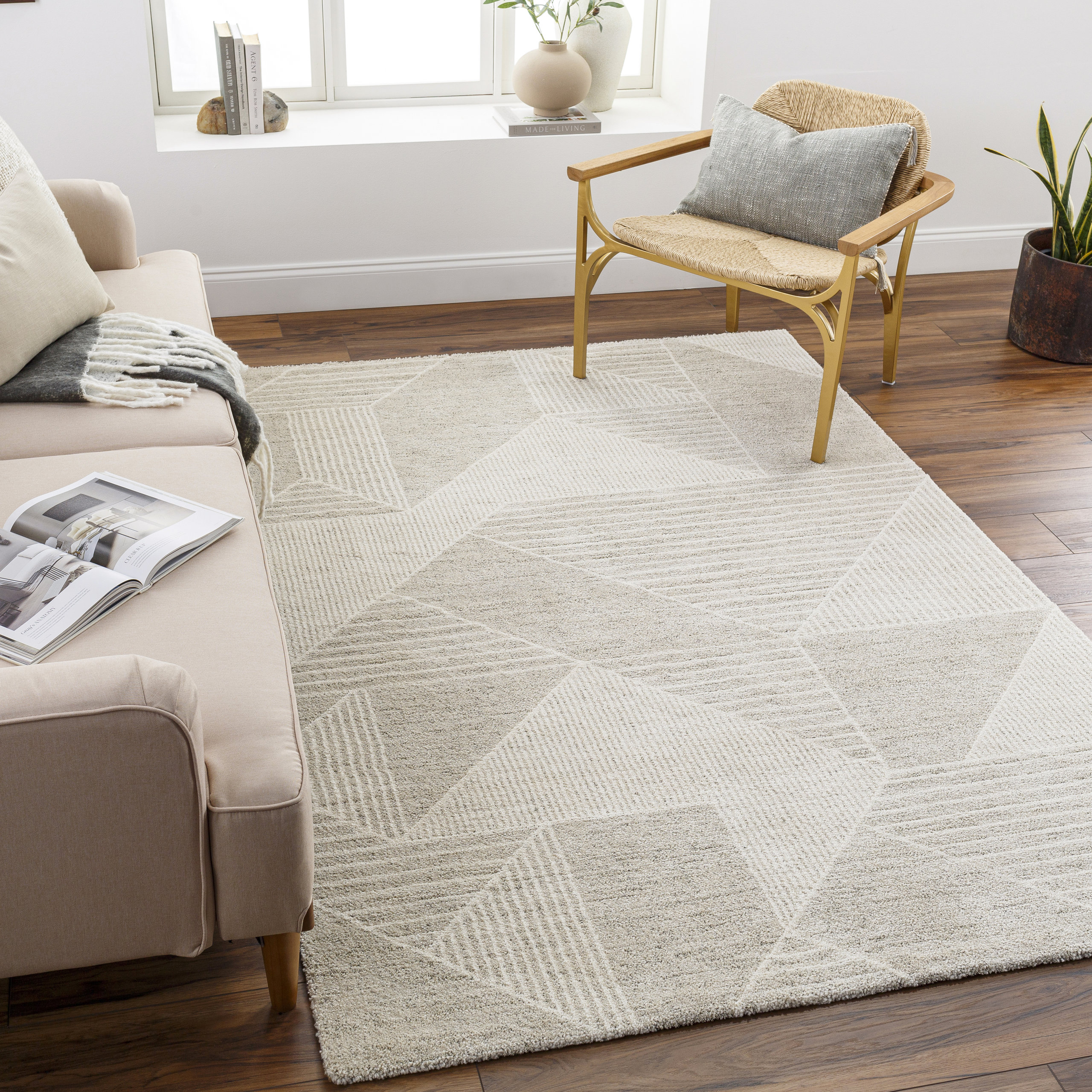 Surya Gavic GVC-2314 Machine Woven Area Rug, 2' x 2'11" - Contemporary ...