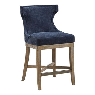 Navy Counter Stool, Belen Kox - Contemporary - Bar Stools And Counter ...