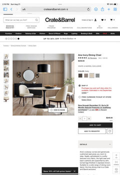 Jagger Dining Arm Chairs from Arhaus | Houzz Forum