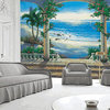 Ocean View Wall Mural - Beach Style - Wallpaper - by The Home Store | Houzz