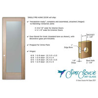 Interior Prehung Door or Interior Slab Door - Carmona - Primed - 28" x ...