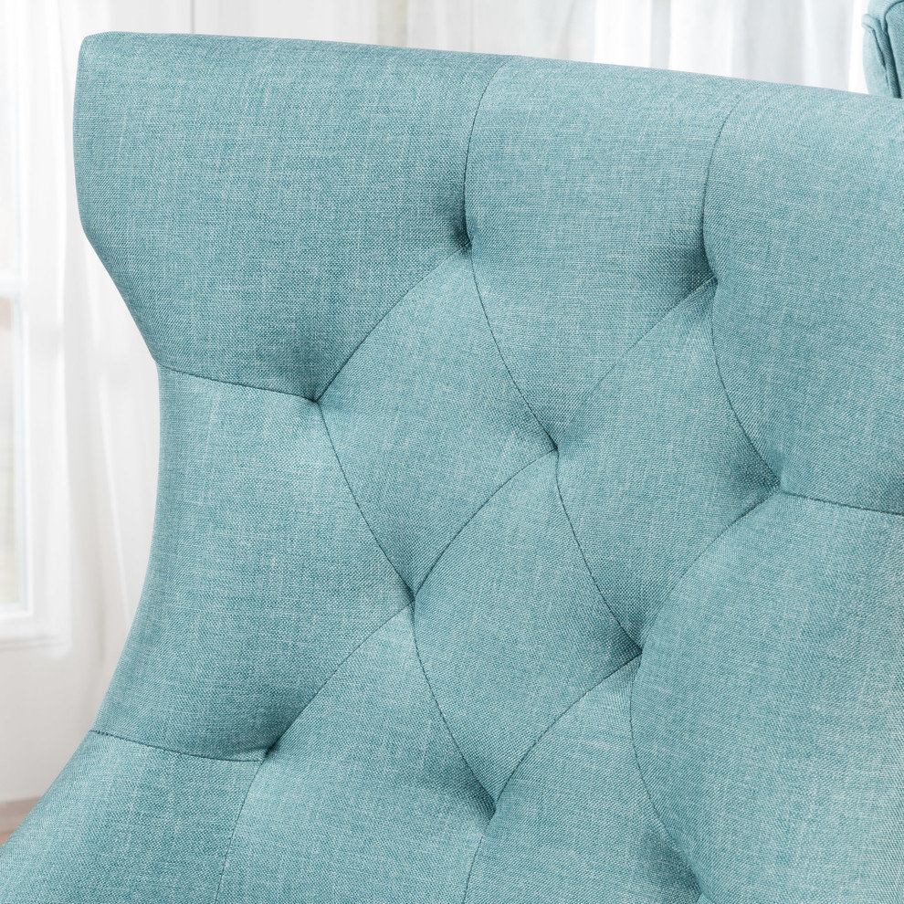Kent Tufted Wingback Dining Chair, Set of 2 - Contemporary - Dining ...