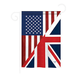 Us Uk Friendship 13"x18.5" USA-Produced Home Decor Flag - Contemporary ...