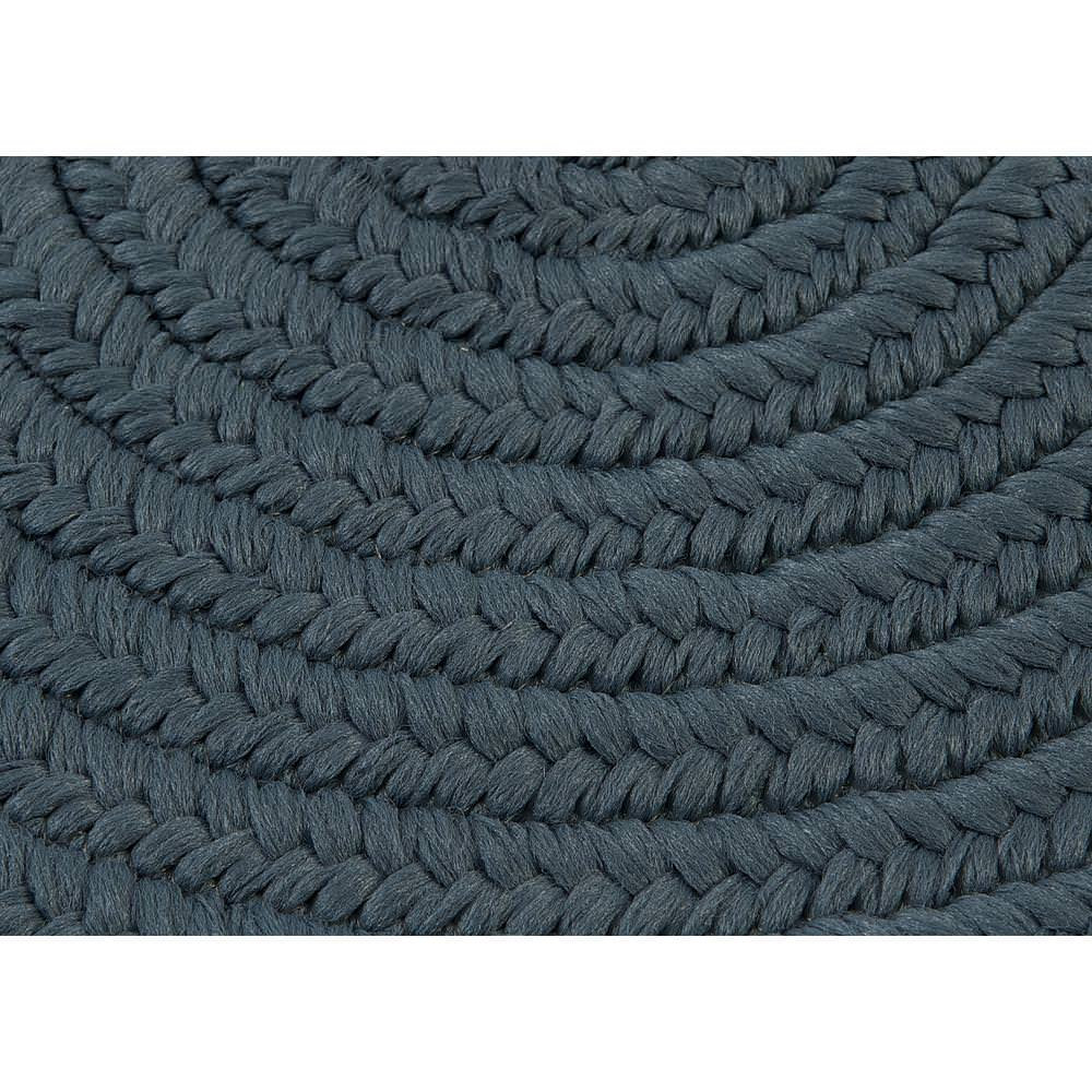 Reversible Flat-Braid Oval Runner, Cobalt Blue 2'4"x15' - Contemporary ...