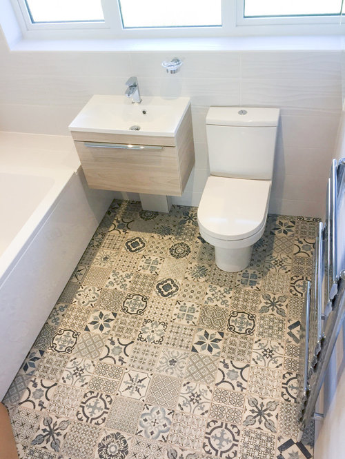 Best Bathroom Floor Pattern? | Houzz UK