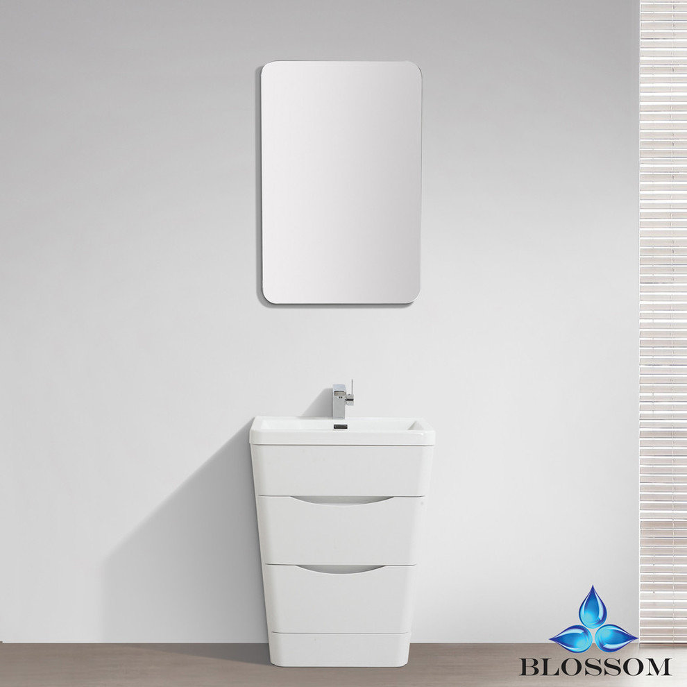 Venice 32" Vanity Set With Mirror, 142"x31.25"x31.5" - Contemporary ...