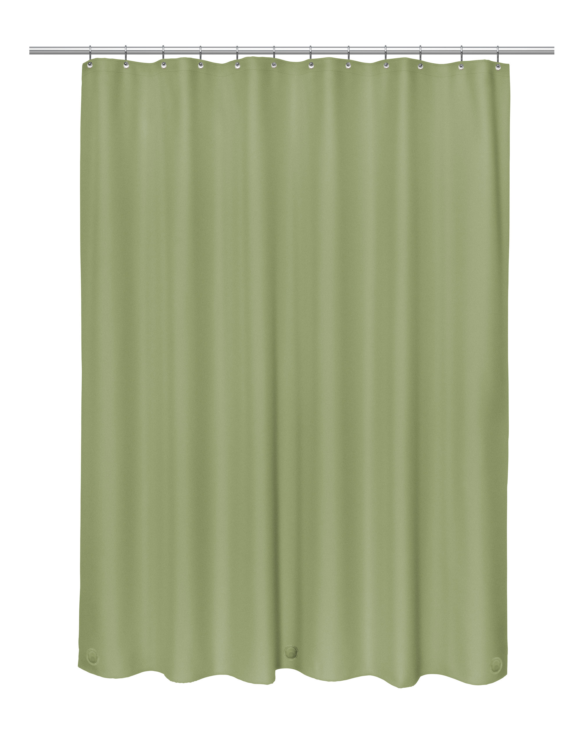 Standard-Sized Clean Home PEVA Liner in Sage - Contemporary - Shower ...