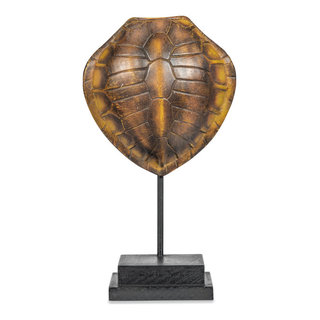 Faux Olive Ridley Turtle Shell on Stand - Beach Style - Decorative ...