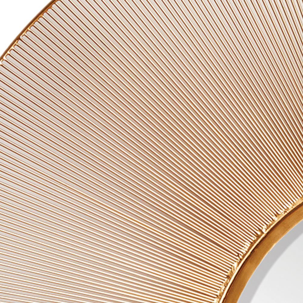 Large 40 in Wavy Gold Wire Sunburst Round Wall Mirror Contemporary ...