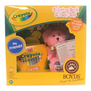 Boyds Bears Plush CRAYOLA SWEETIE B CARNATION PIN Crayon Teddy Bear ...