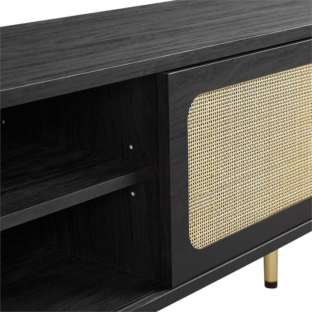 Modway Cambria Rattan and Particleboard TV Stand for TVs up to 60" in ...
