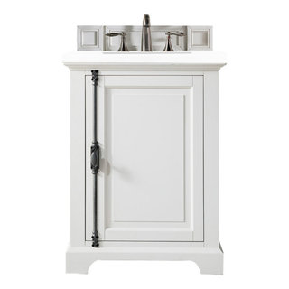 Providence 26" Single Vanity, Bright White, w/ 3 CM Classic White ...