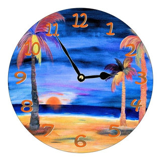 Sun Set Time Clock - Beach Style - Wall Clocks - by Gifts by the Beach ...