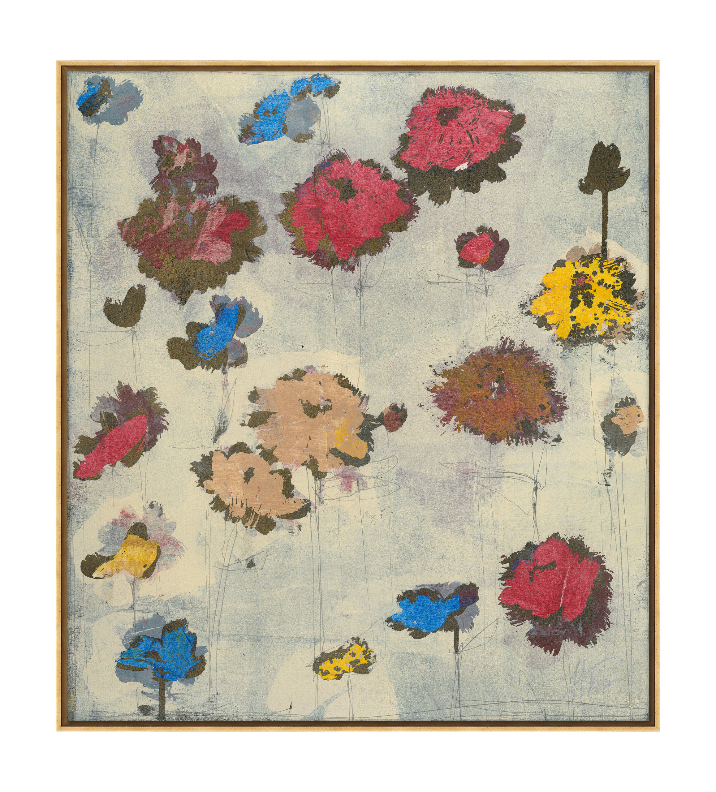 Pop Flowers 2 Fine Art Print, 34"x30" - Contemporary - Fine Art Prints ...