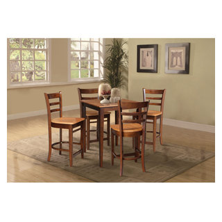 30" x 30" Counter Height Table with Emily Counter Height Stools, 5 ...