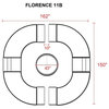 Florence 11 Piece Outdoor Wicker Patio Furniture Set 11b in Black ...