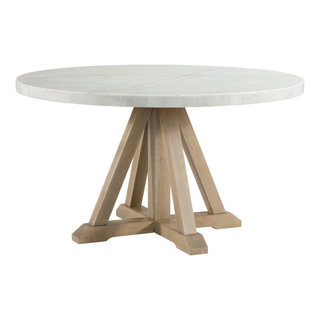 Picket House Furnishings Liam Round Dining Table - Transitional ...