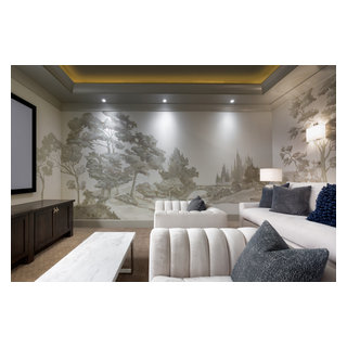 FARMHOUSE FRENCH - Home Theater - Los Angeles - by Rachel Duarte Design ...