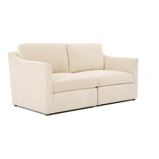 Aiden Beige Modular Loveseat - Beige - Transitional - Loveseats - by ...