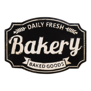 Metal "Bakery" Sign - Farmhouse - Novelty Signs - by Zeckos | Houzz
