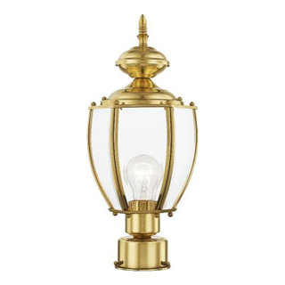 1 Light Outdoor Post Top Lantern in Outdoor BasicsTraditional Style 7"W ...