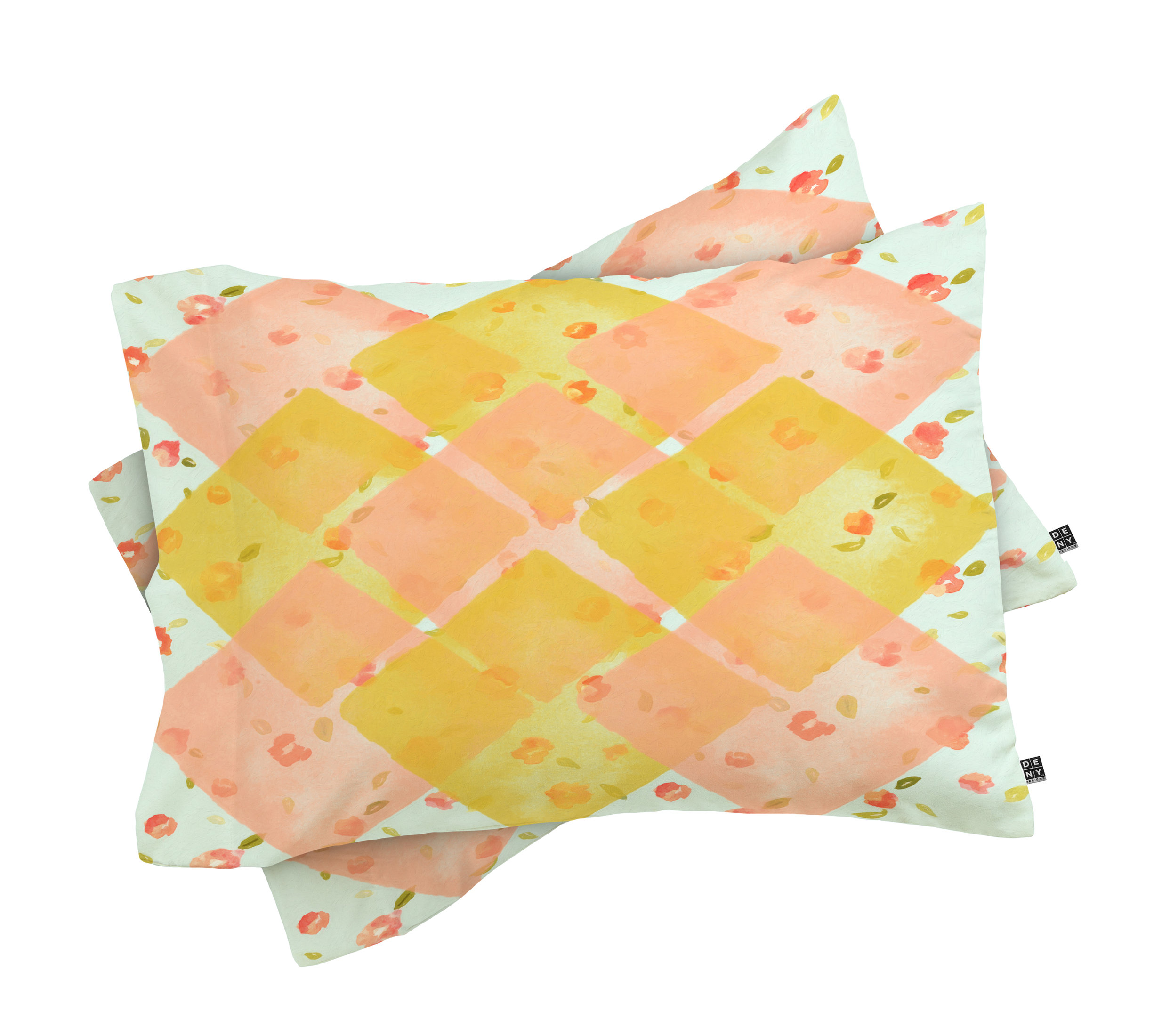 Deny Designs Hello Twiggs Spring Flowers Pillow Shams, King, King ...