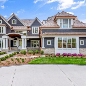 75 Farmhouse Blue Exterior Home Ideas You'll Love - January, 2025 | Houzz