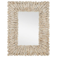 Beachhead Whitewash Rectangular Mirror - Beach Style - Wall Mirrors - by Sideboards and Things ...
