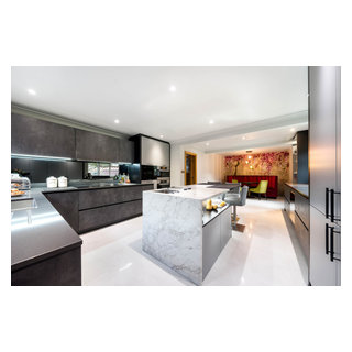 A Modern Asymmetrical Kitchen - Contemporary - Kitchen ...