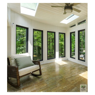 Great Sitting Area with All New Black Windows - Renewal by Andersen ...