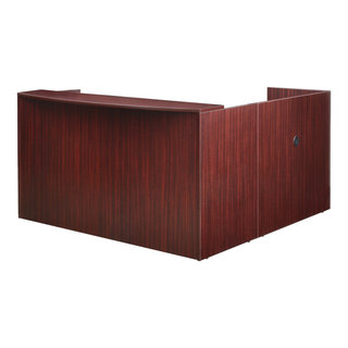 Regency Legacy Reception Desk with Double Pedestal File Cabinet ...