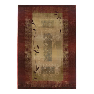 Oriental Weavers Sphinx Generations 544X1 Dark Red Rug, 5'3"x7'6 ...