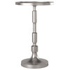 Candlestick Nickel Martini Table - Transitional - Side Tables And End ...