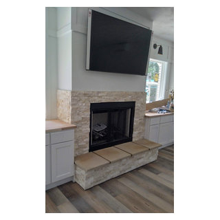 Ledger Stone Fireplace Surround - Living Room - Other - by Boyd's ...