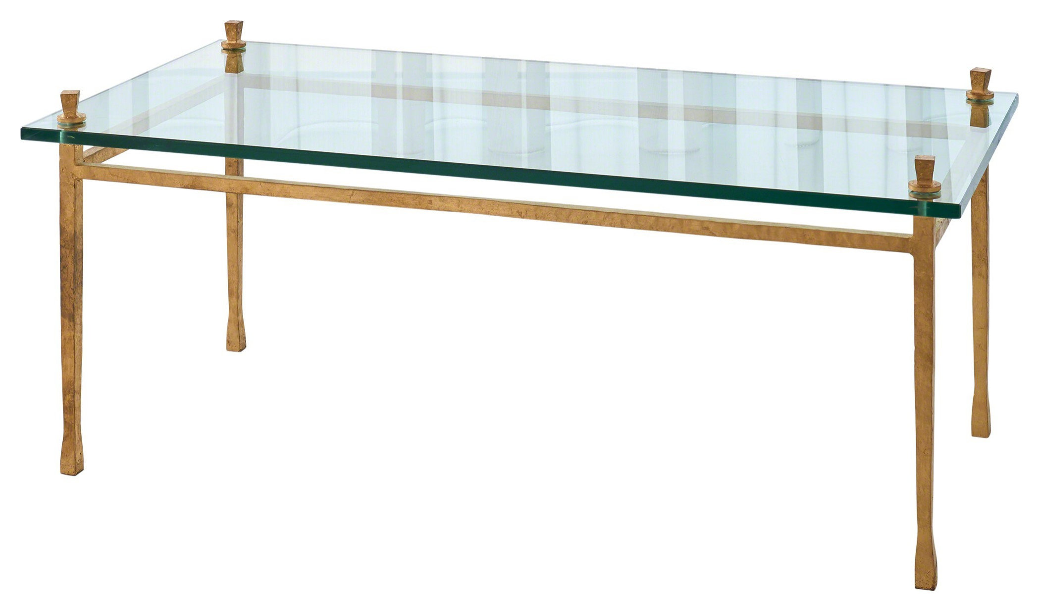 Quad Pod Gold Leaf Cocktail Table - Contemporary - Coffee Tables - by ...