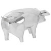 Babe Pig Side Table, Stainless Steel - Farmhouse - Side Tables And End ...