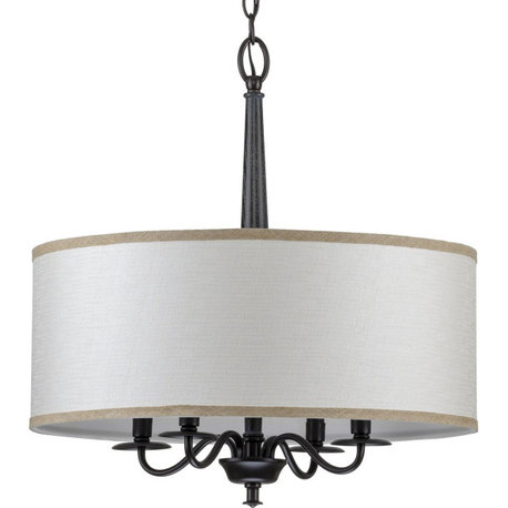 The 15 Best Drum Chandeliers with a Black Shade | Houzz