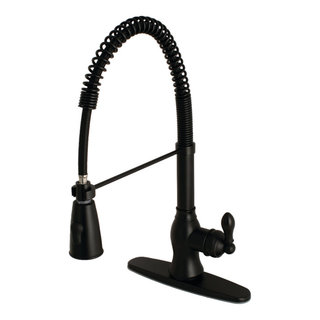 Gourmetier American Classic Single-Handle Pre-Rinse Kitchen Faucet ...