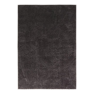 Jaipur Calix By Nikki Chu Ziazan Cnu04 Geometric Rug, Black/Black, 7'6 ...