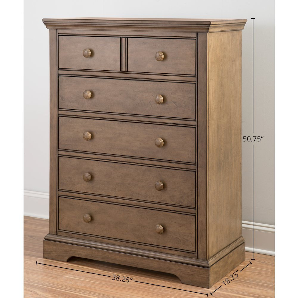 Hanley 5-Drawer Chest, Cashew - Contemporary - Bar Stools And Counter ...