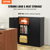 VEVOR Metal Storage Cabinet w/ 3 Keys 2 Adjustable Shelves & Magnetic ...