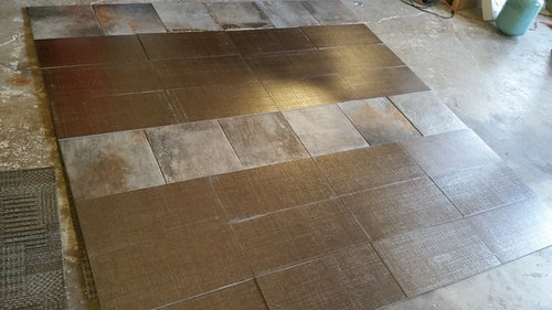 orientation of wall tile